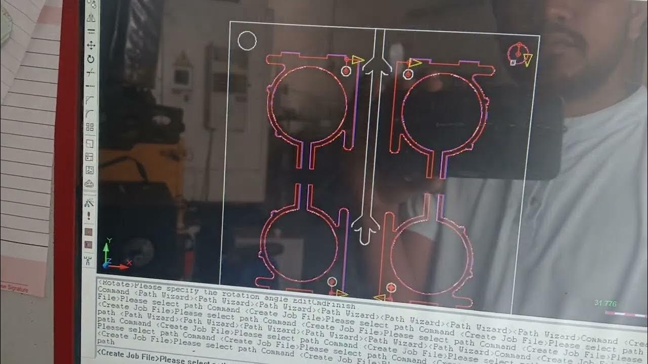 how to make program in wirecut NCCAD in chain by Er Raj patel - YouTube