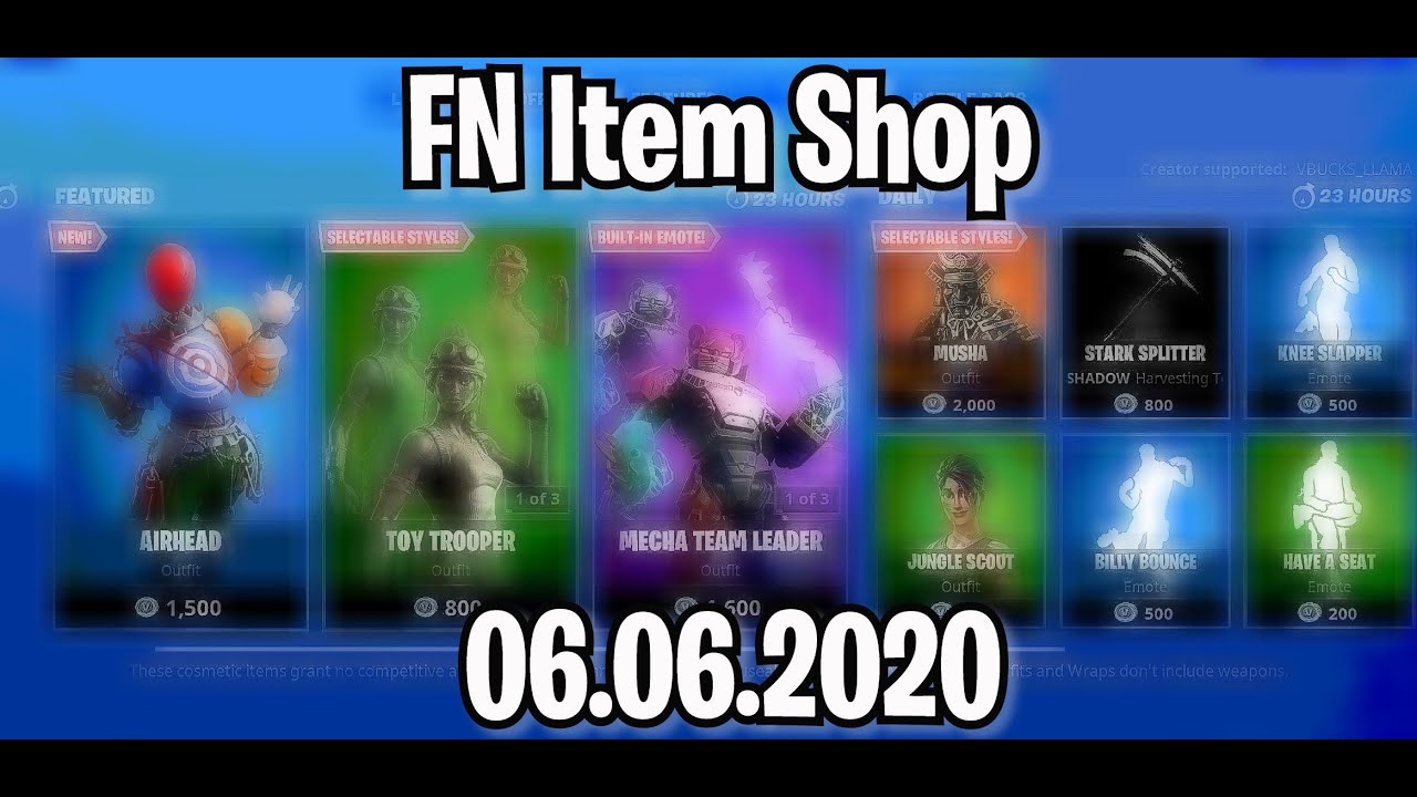 FN Item Shop 06.06.2020.. SEASON 3 COUNTDOWN IN 10 DAYS.. WHAT AIRHEAD ...