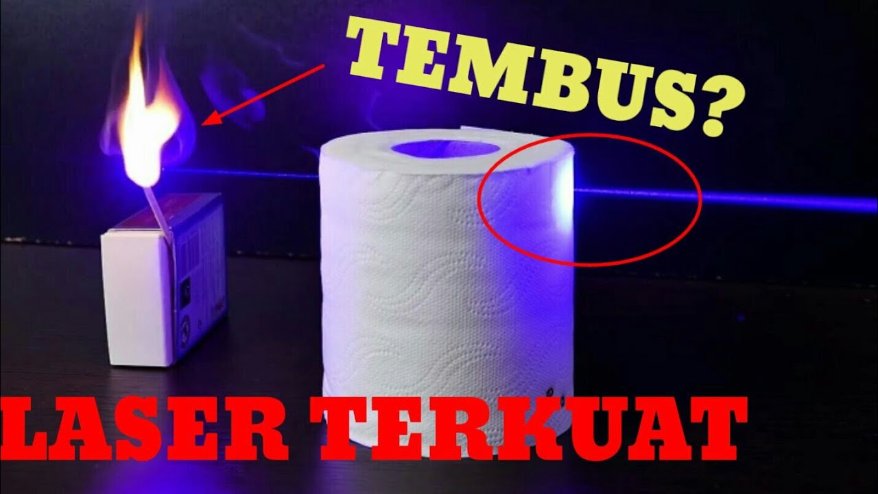 TERBAKAR!!! LASER TERKUAT NEMBUS BENDA KERASS - YouTube