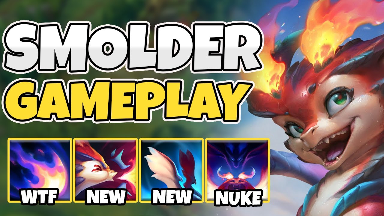 *NEW CHAMPION* SMOLDER'S Q WILL TURN ANY CHAMPION INTO ASH!!! (INSTANT ...