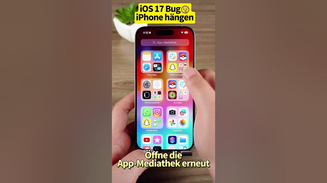 iOS 17 Bug: Das iPhone hängt sich auf, wenn du das tust😱#shorts #iphonetricks #ios17 - YouTube