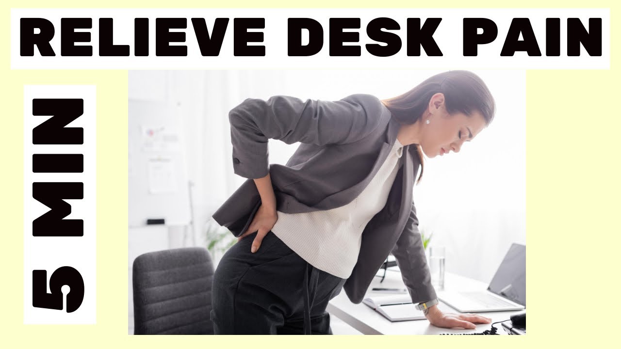 Relieve desk back pain in 5 minutes with these Pilates moves - YouTube