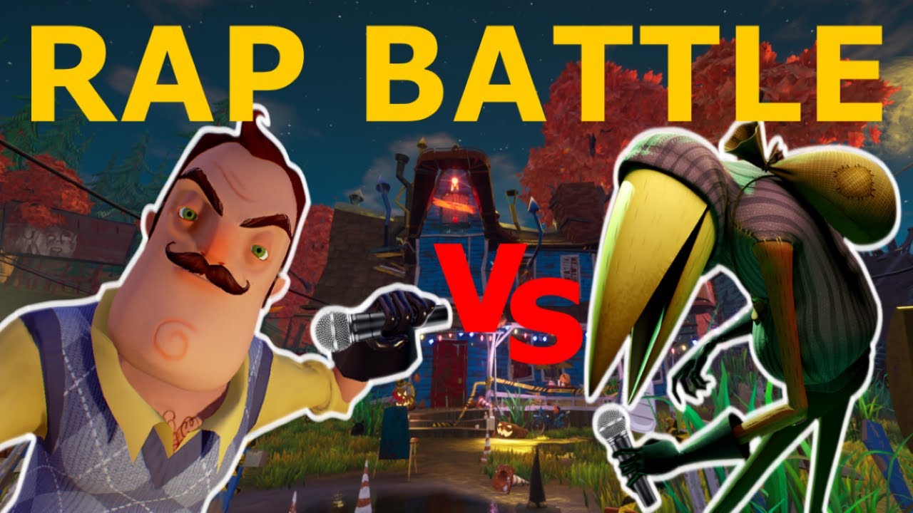 NEIGHBOR VS. GUEST RAP BATTLE // Hello Neighbor 2 vs. Hello Neighbor ...