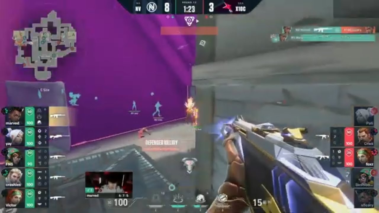 Envy's Marved Crazy 4k vs X10 Crit || Valorant Berlin Championship ...