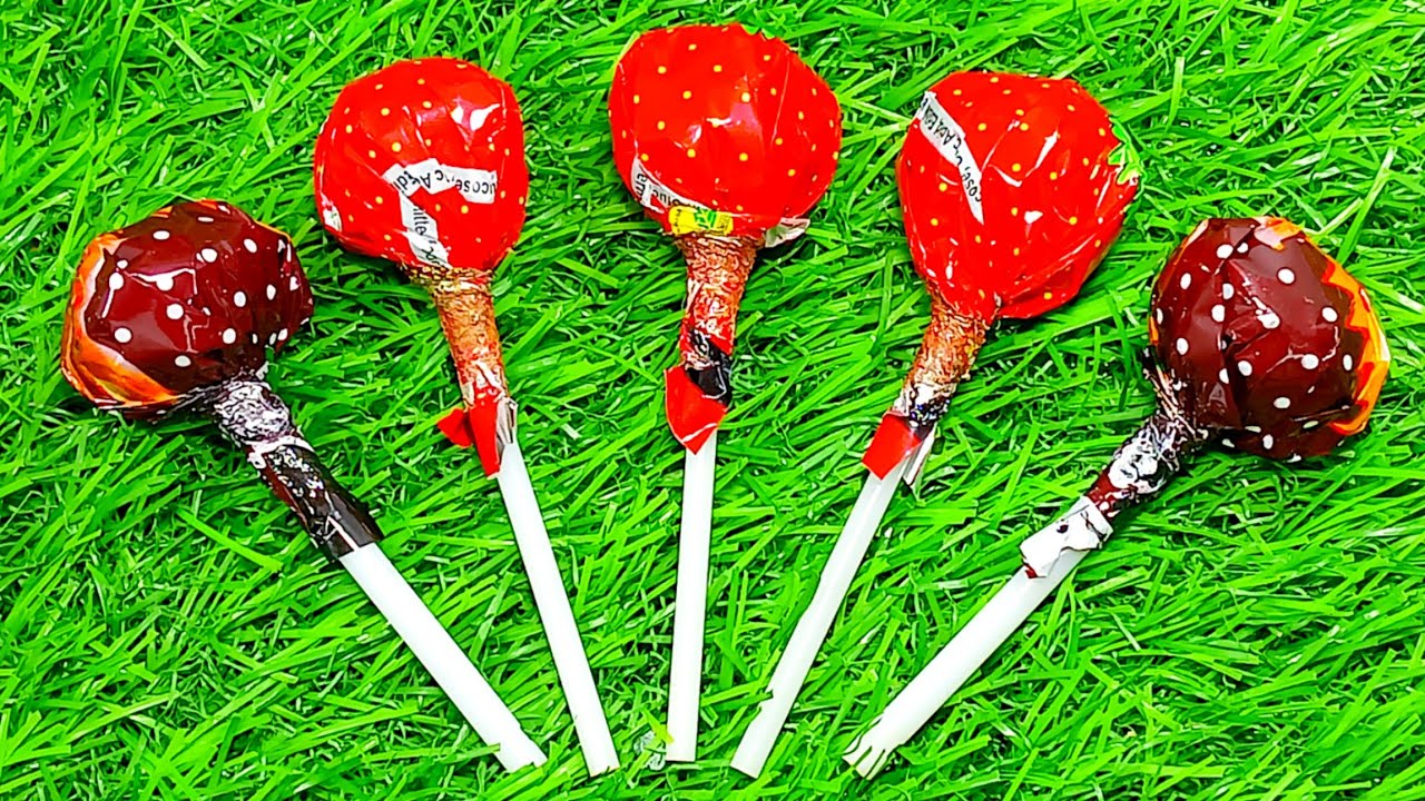 Lollipop Designs | Five Rainbow Designs Lollipop Unpacking Mukbang asmr ...