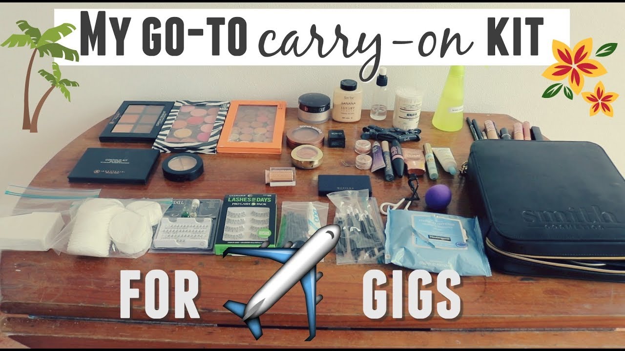 Go-To Carry-On MUA Kit Essentials | REA Makeup by Andrea - YouTube