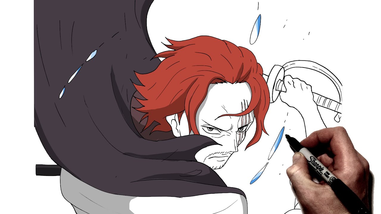 How To Draw Shanks Divine Departure | Step By Step | One Piece - YouTube