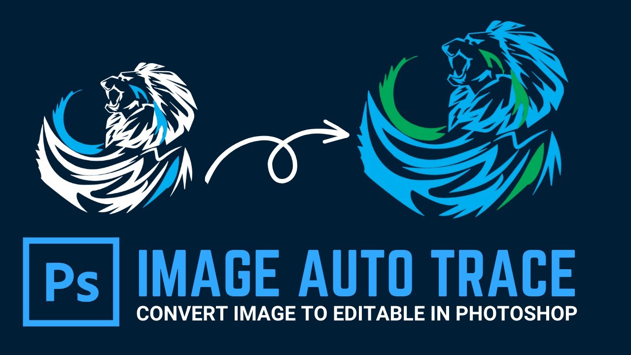 Quick Image Auto Tracing in Photoshop || Content-Aware Tracing - Auto ...