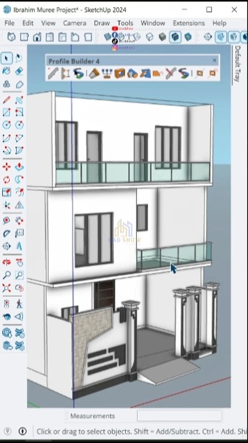 The Fastest way to Create Glass Railing in SketchUp with Profile ...