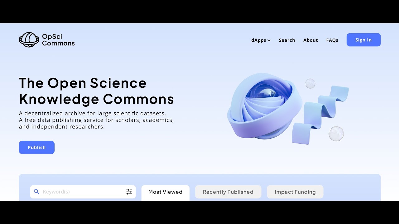 OpSci Commons: Data Publish, Discovery & Download - YouTube