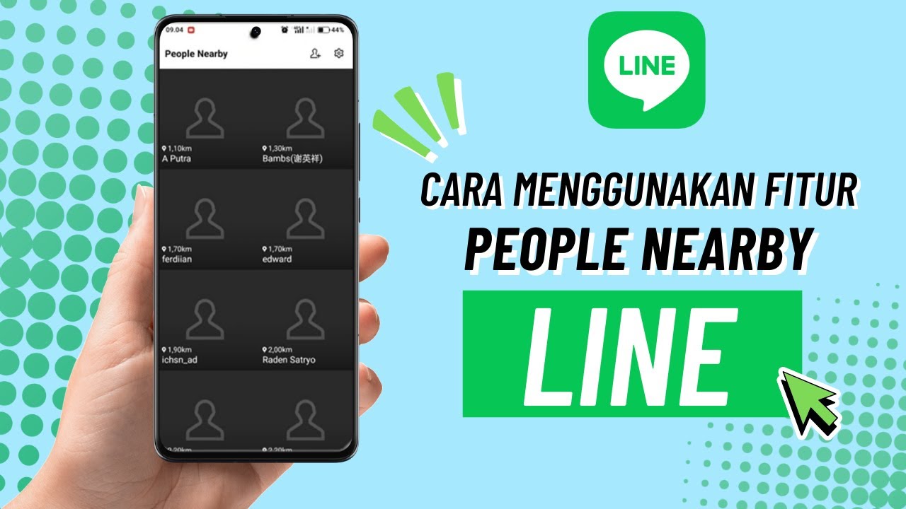Cara Menggunakan Fitur People Nearby di LINE - YouTube