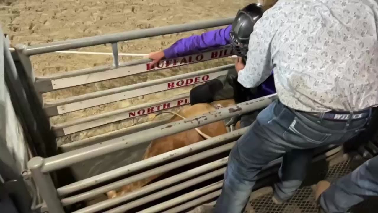 Watch Now: Jeff Bertus lasts all 8 seconds on the back of a bucking ...