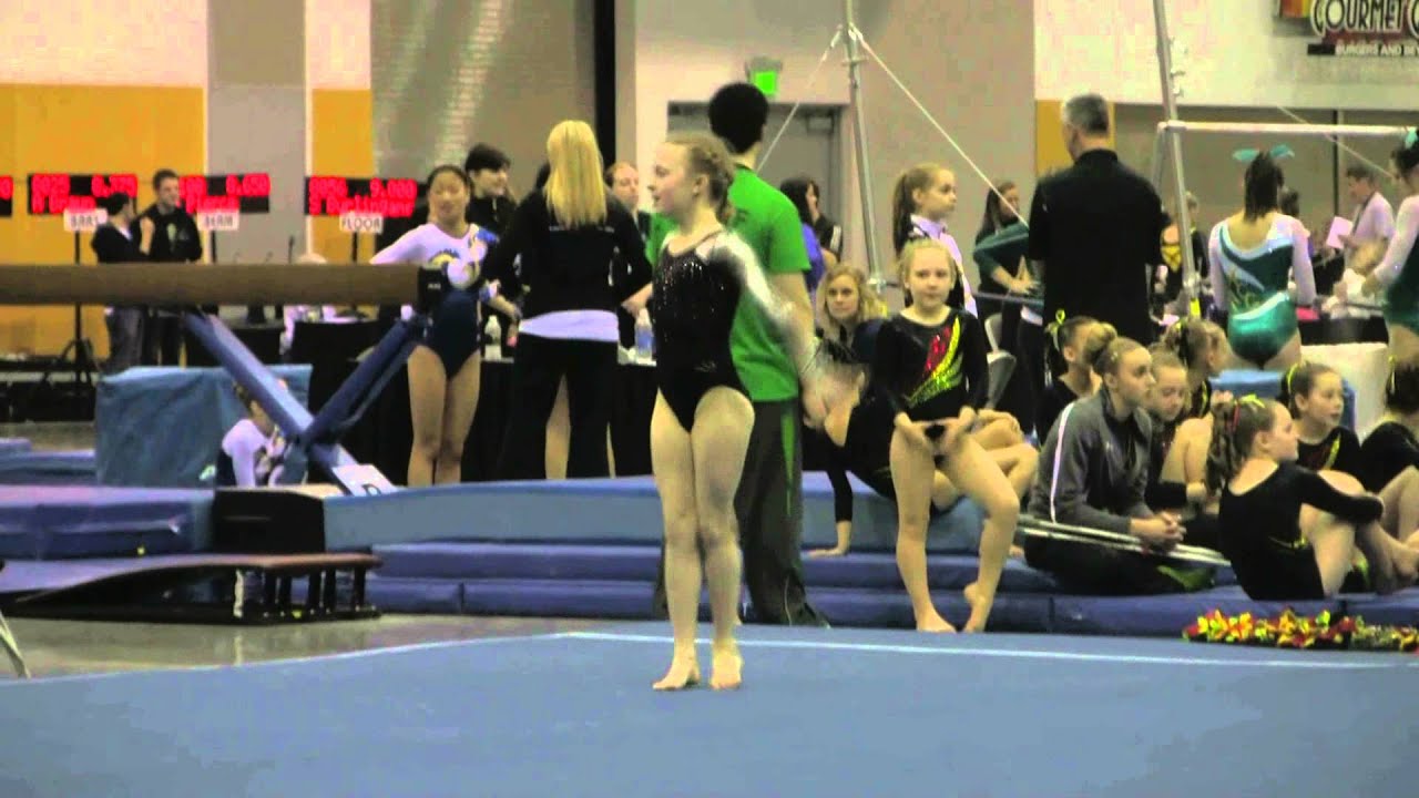 Delaney Hayes Gymnastics Meet - YouTube
