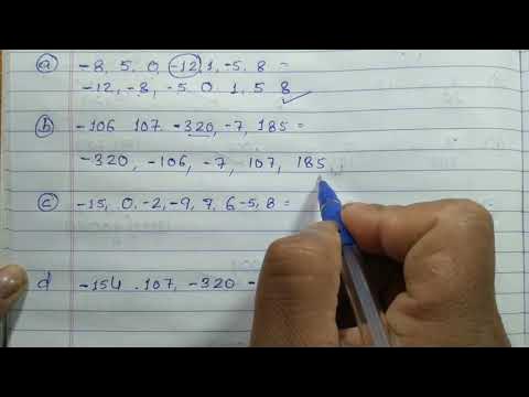 Write the following integers in Ascending order - YouTube