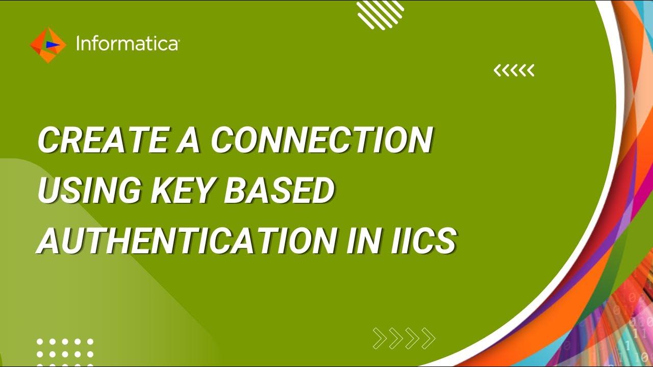 How to Create a Connection using Key Based Authentication in IICS - YouTube