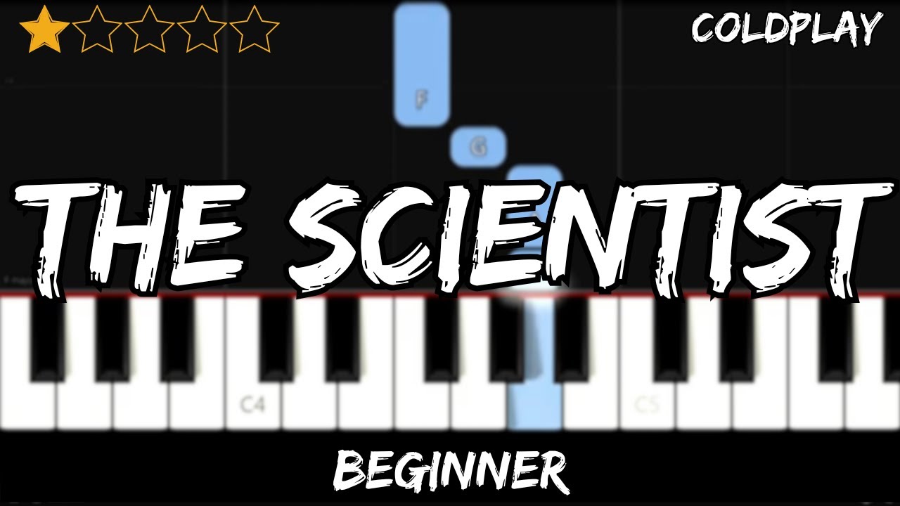 Coldplay - The Scientist - Easy Beginner Piano Tutorial - For 1 Hand ...