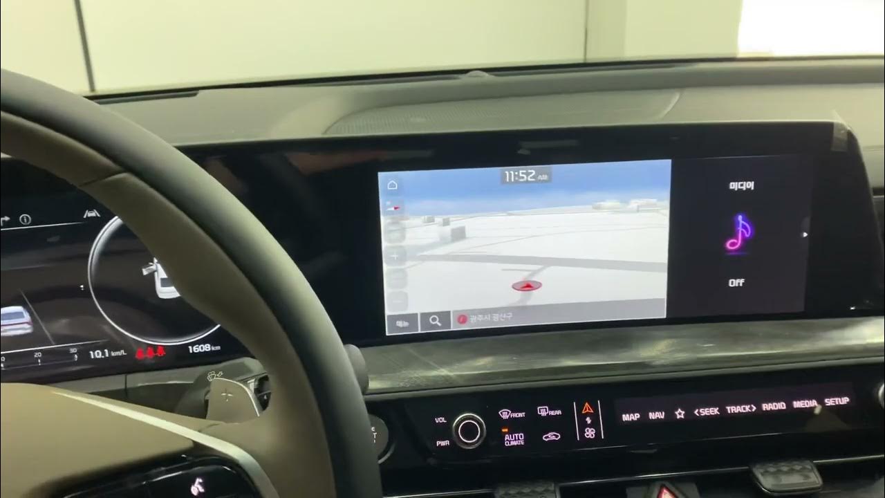 기아 k8 hud 헤드업디스플레이장착!! - YouTube