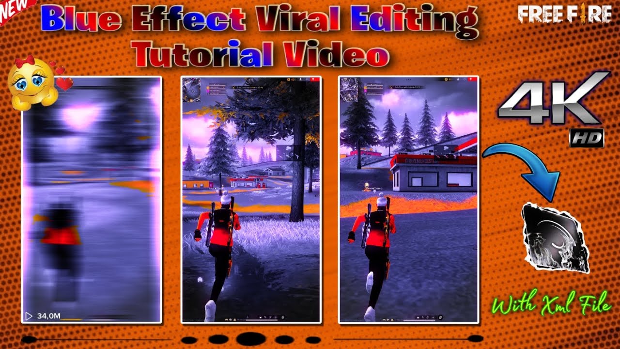 Blue Effect Viral Tutorial video editing Alightmotion || Free Fire ...