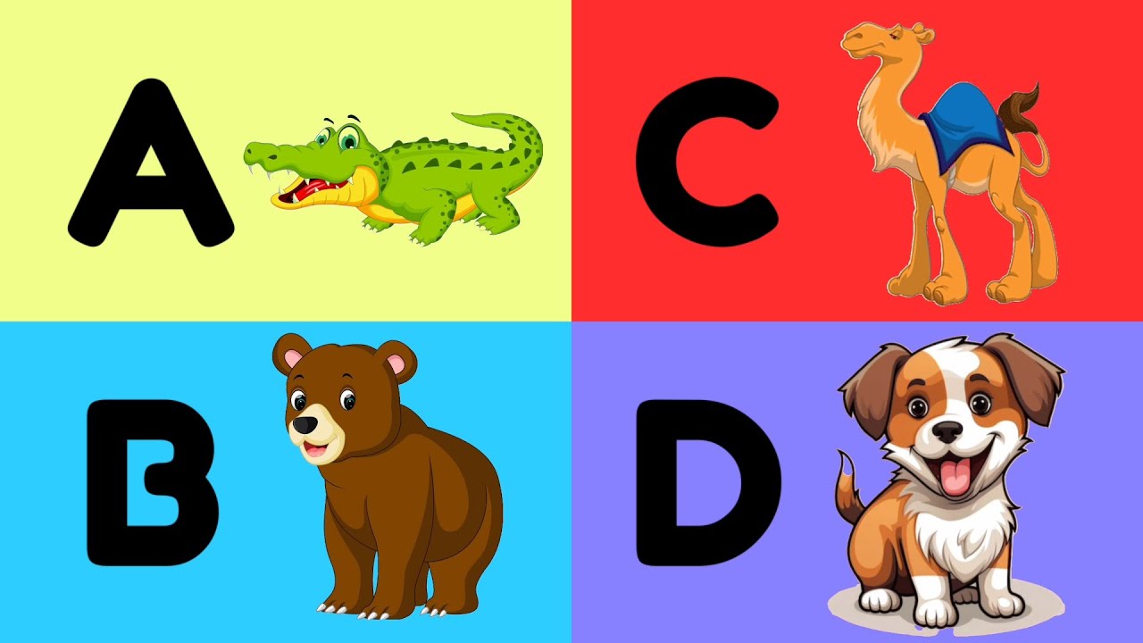 Abc animals | Fun and Educational Video for Kids | Alphabet animals ...