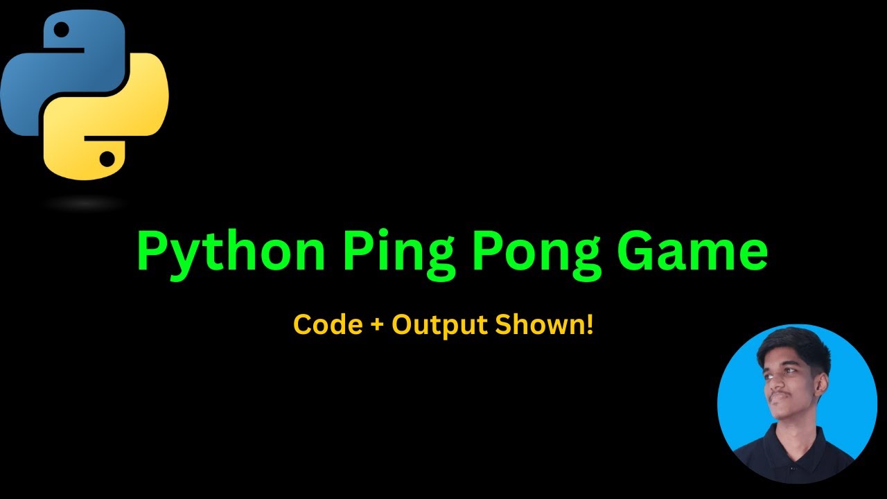 Create Pong Game in Python | Code + Output - YouTube
