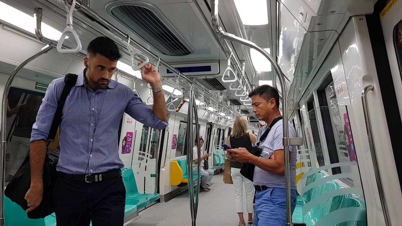 (SMRT, NSL) Kawasaki/CRRC Sifang C151C set 701/702 (Raffles Place → ...