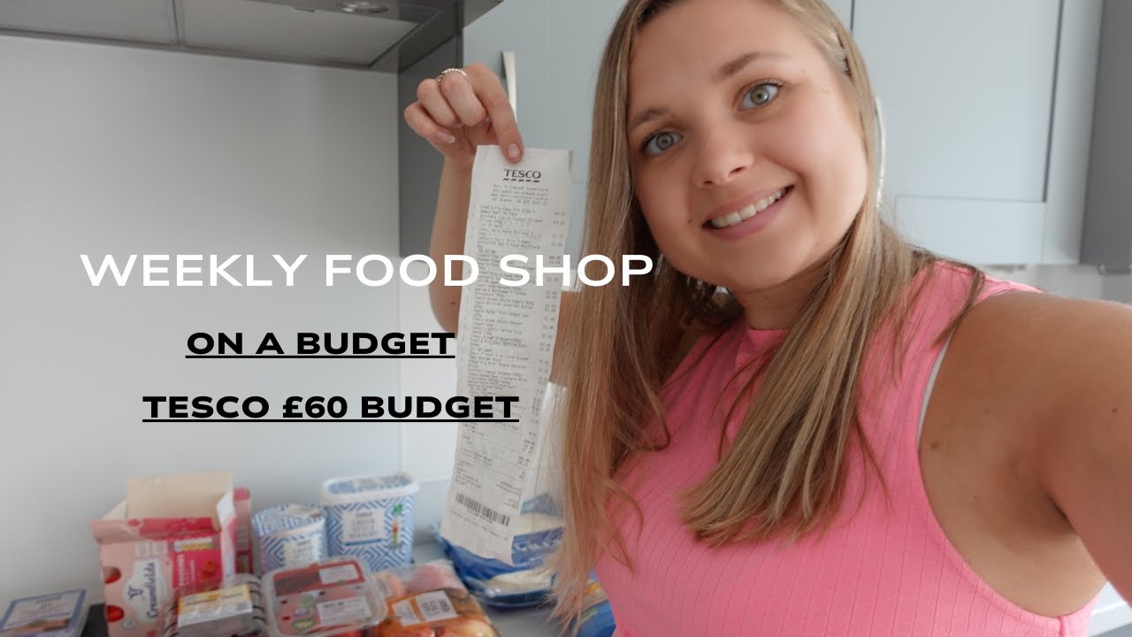 Weekly Food Shop For A Family Of 3 ~ ON A TIGHT BUDGET! - YouTube