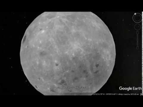 MOON IN GOOGLE EARTH - YouTube