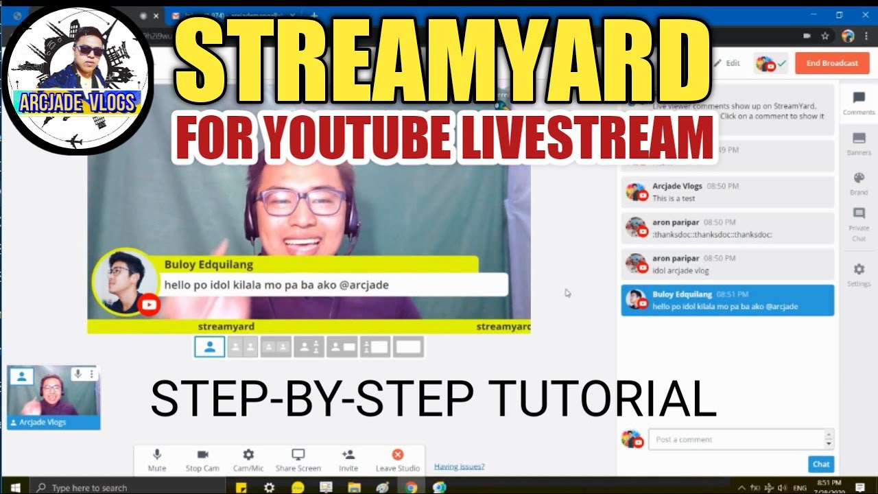 PAANO GAMITIN ANG STREAMYARD SA YOUTUBE LIVE STREAM? | Step-by-step ...