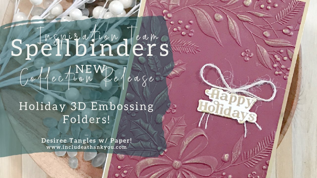 HOW TO Spellbinders Universal Plate System | Plus a Card using a 3D ...