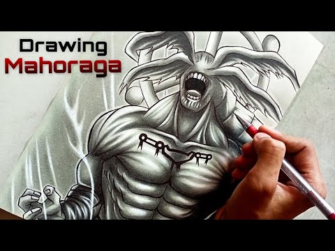 Drawing General Divine Mahoraga | Jujutsu Kaisen | Timelapse | Insane ...