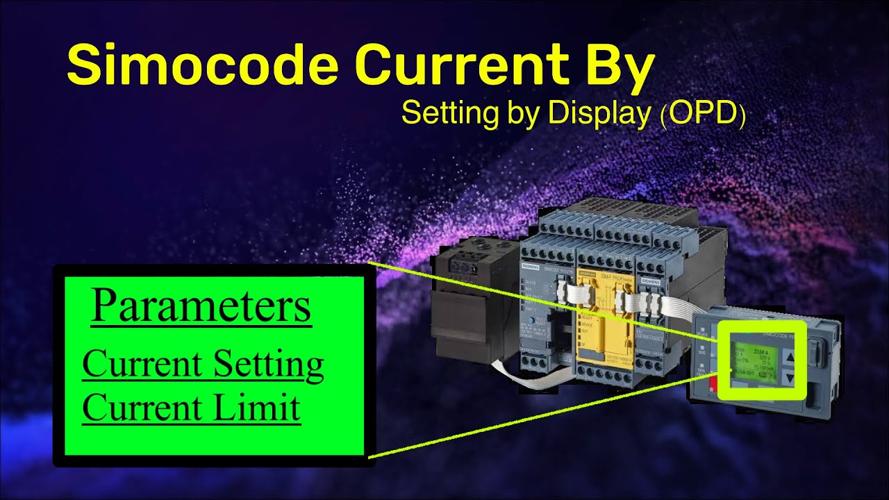 Simocode Current setting by Display, No need of Laptop - YouTube