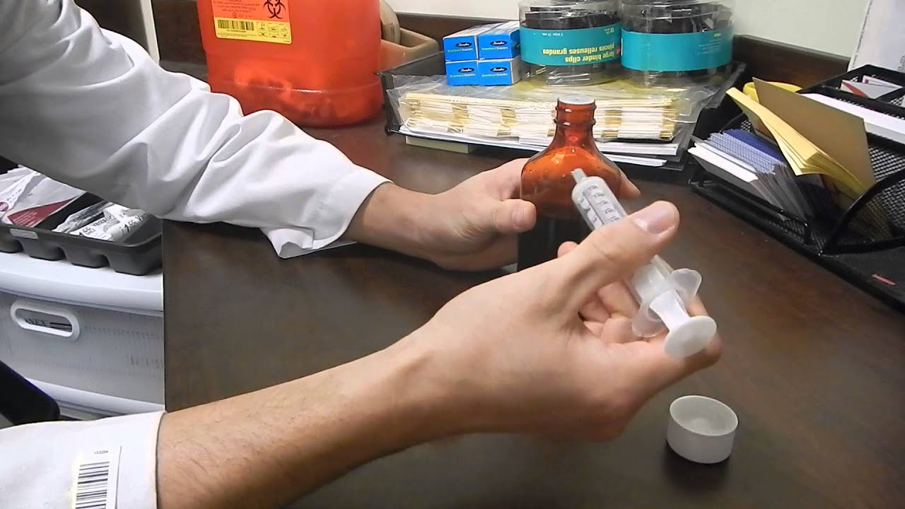 Measuring your child's liquid meds - YouTube