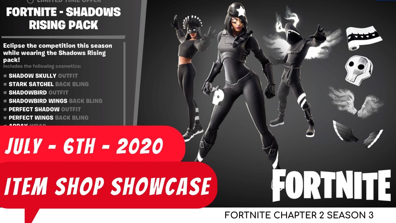 Fortnite Item Shop *NEW* Shadows Rising Skin Set ! [July 6th, 2020 ...