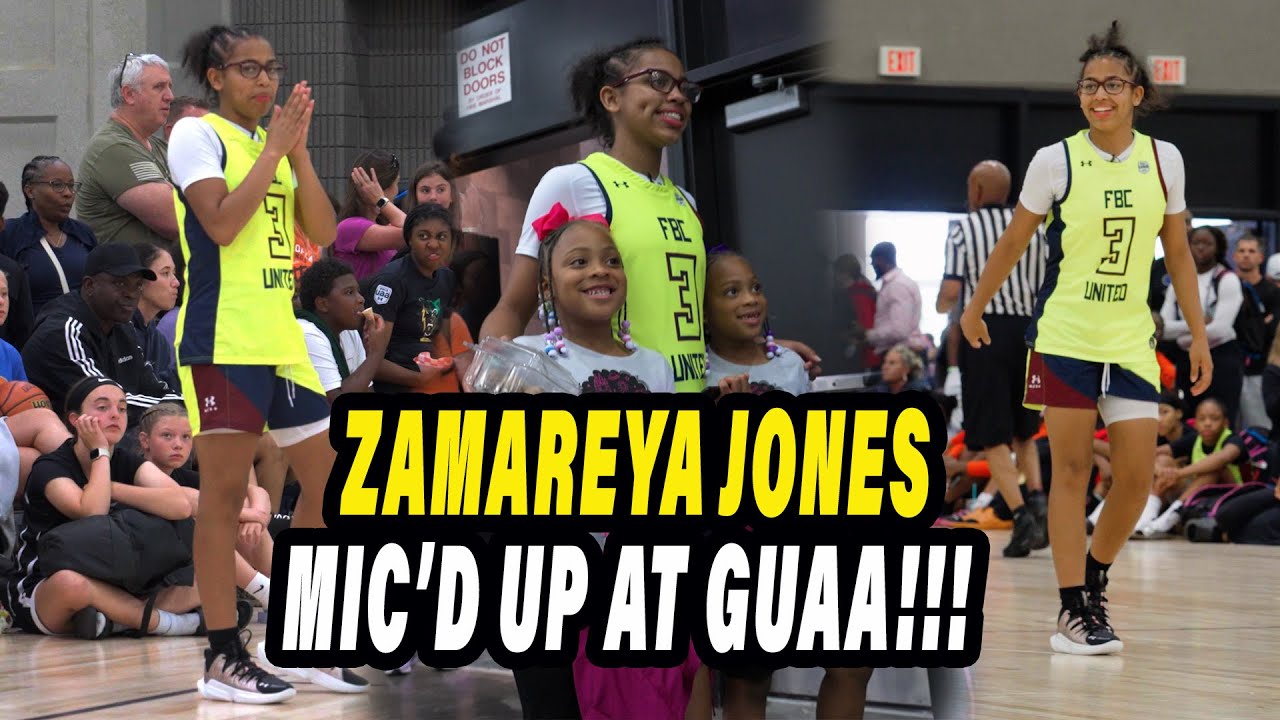 Zamareya Jones Micd Up FBC United Loaded with 5 Stars #1 Pg Jaloni ...