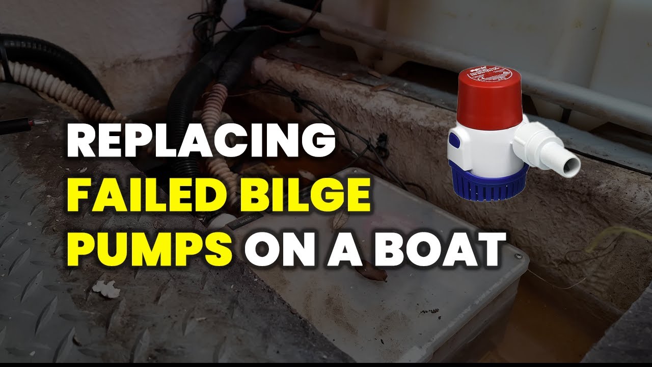 Replacing Bad Bilge Pumps on a Sea Ray SLX 30 foot cruiser - YouTube