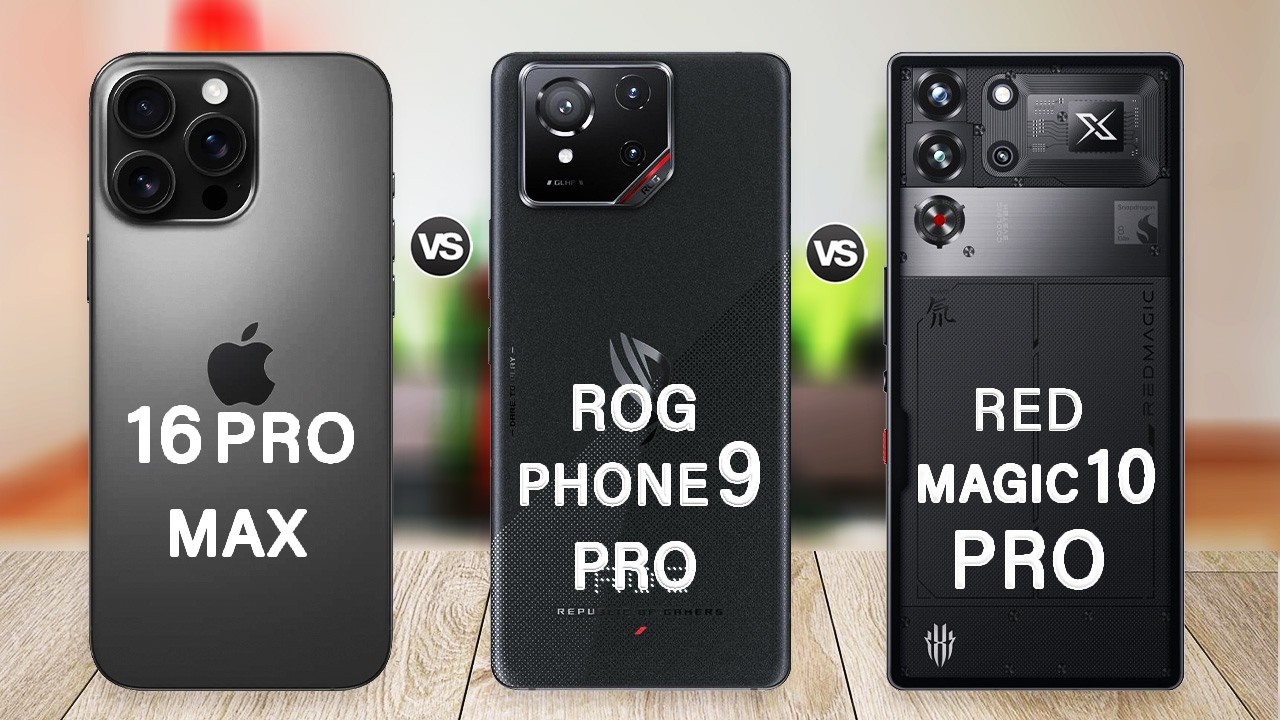 ROG Phone 9 Pro Vs Red Magic 10 Pro Vs iPhone 16 Pro Max - YouTube