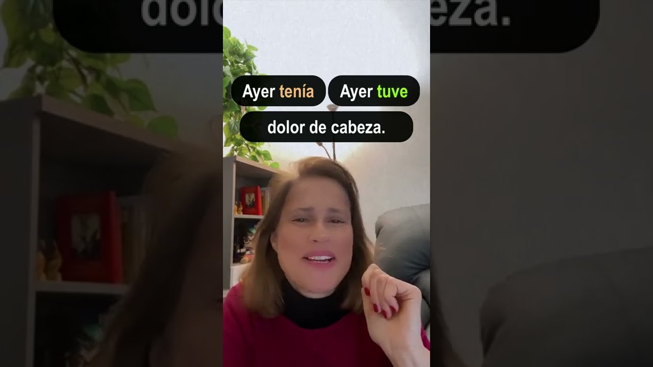 ¿Cuál es correcta: tenía o tuve? - Short Spanish Lesson - YouTube