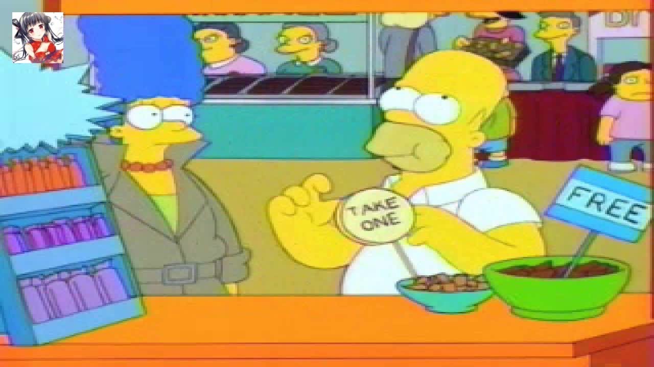 Homer and marge at the candy convention - YouTube
