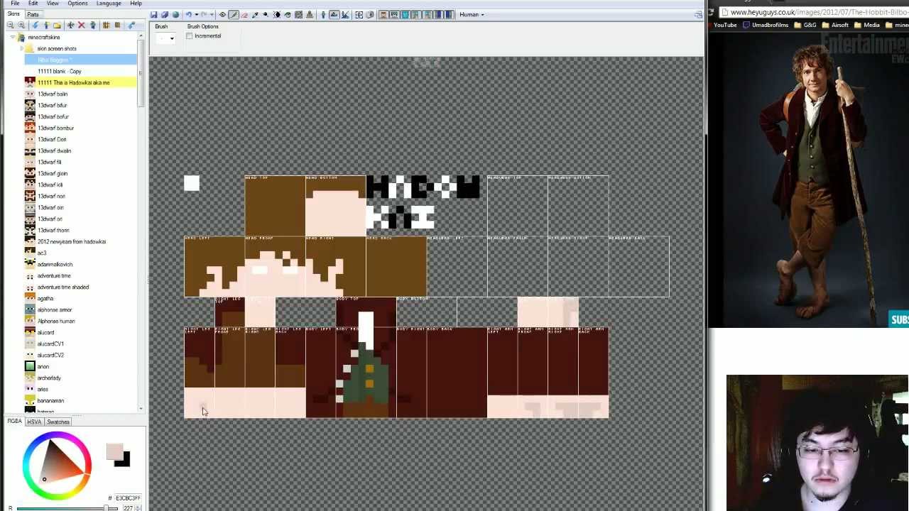 the making of the hobbit skins pt.14 - Bilbo Baggins - YouTube