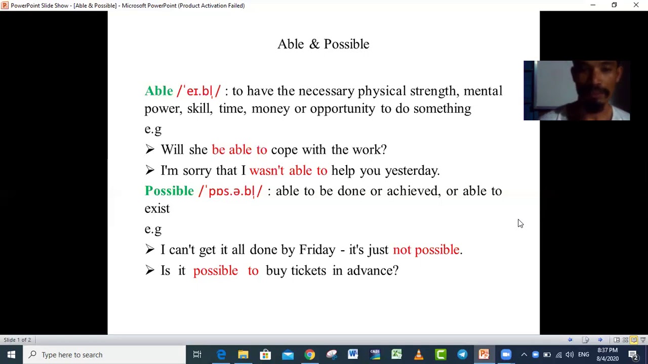 be able to and be possible to ( How to use be able to and be possible ...
