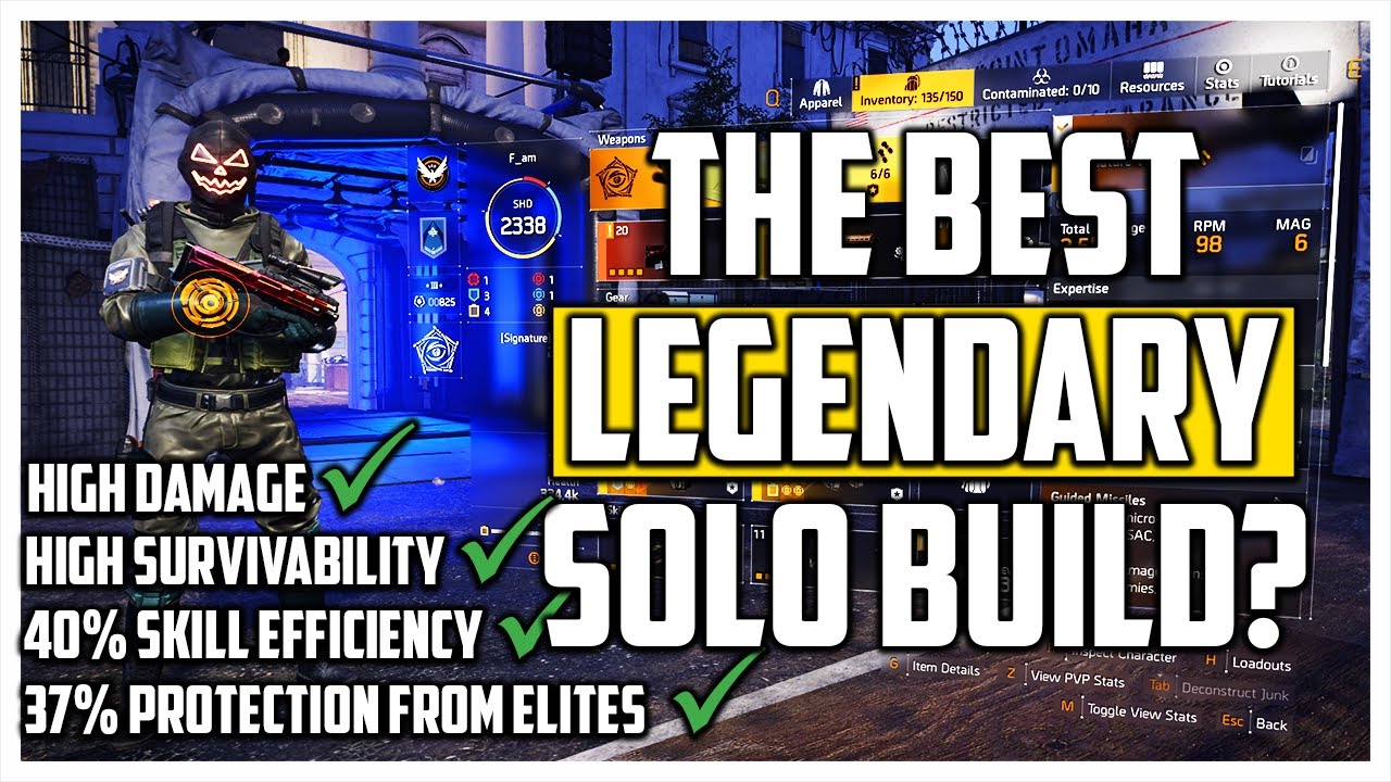Clear Solo Legendary Strongholds Easy with This Build - The Division 2 ...