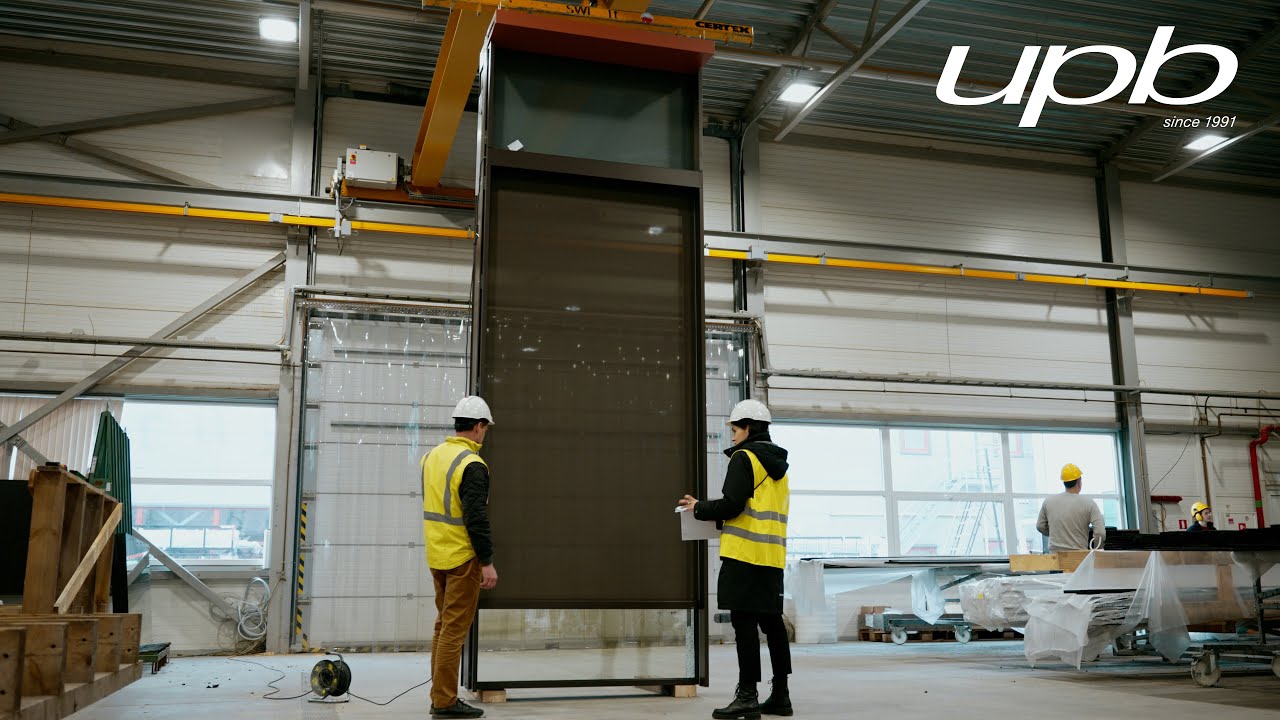 Unitized facade production @ UPB - YouTube