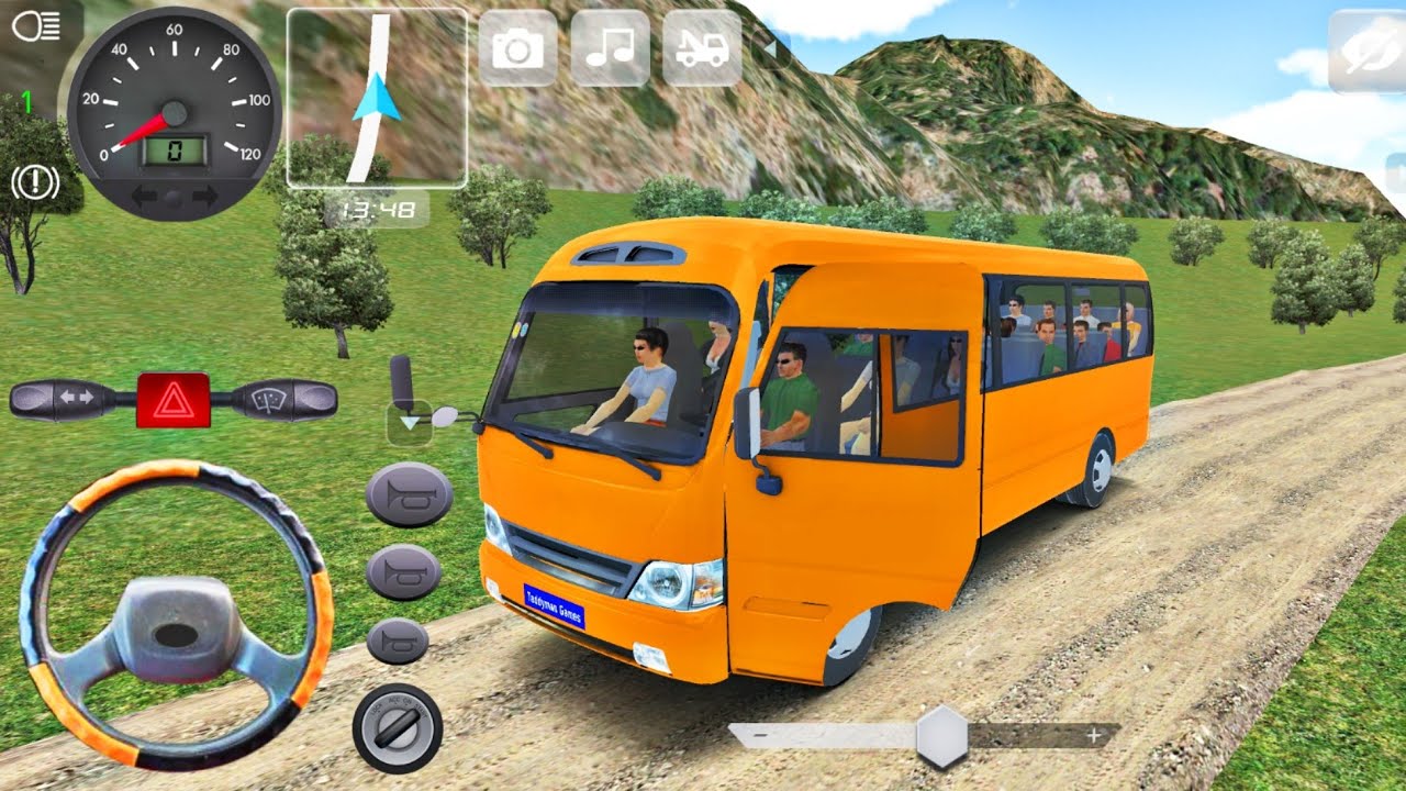 Minibus Simulator Vietnam - Hyundai County Minibus Driving In City ...