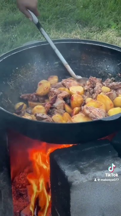 Процесс приготовления дапанжи. Очень красиво и увлекательно # ...