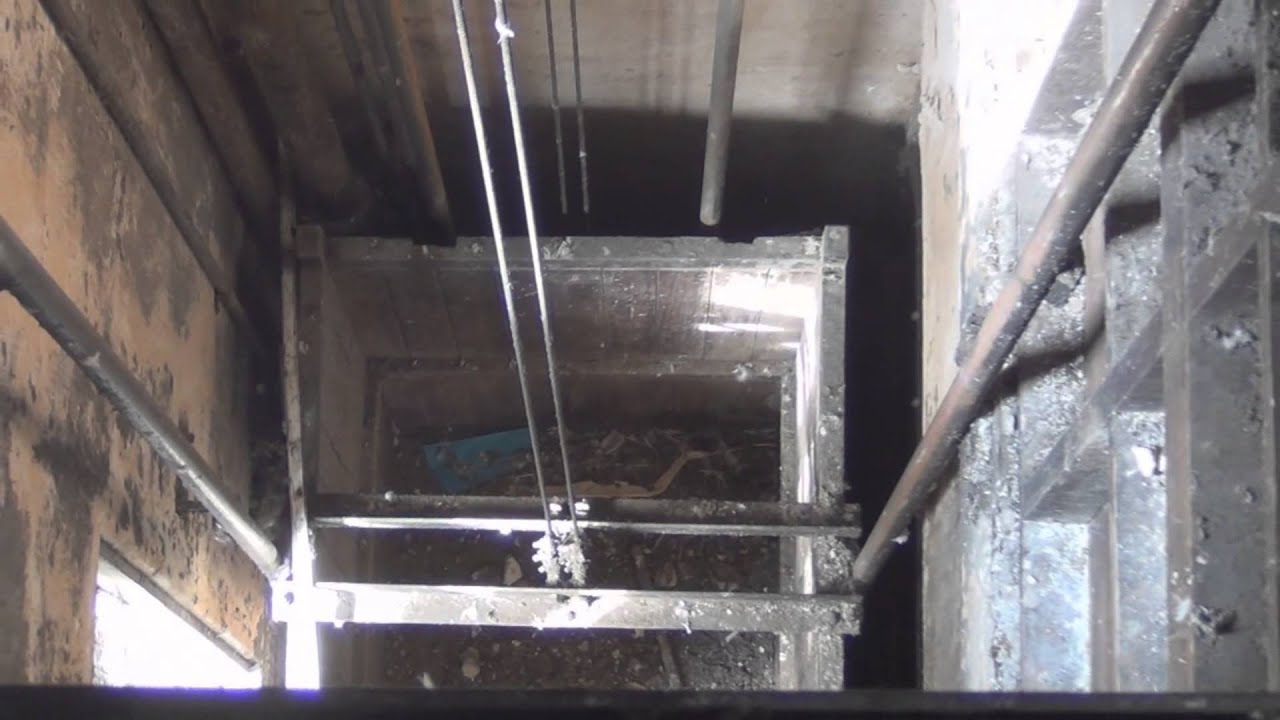 old goods lift urban exploration. - YouTube