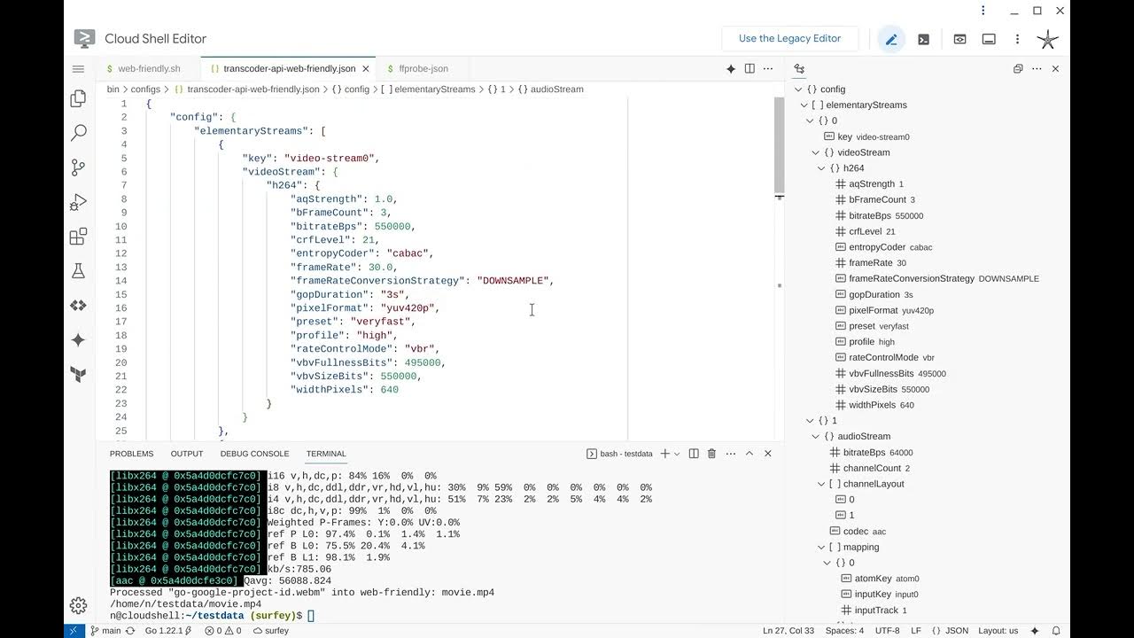 Google Transcoder API and FFPROBE (FFMPEG) - YouTube