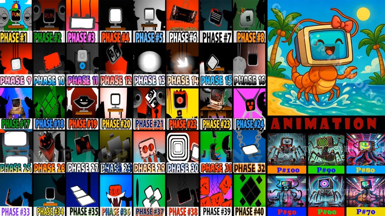 Incredibox Sprunki-Mix All Phases | Phase 10-20 VS Phase 40 VS Phase 60 ...