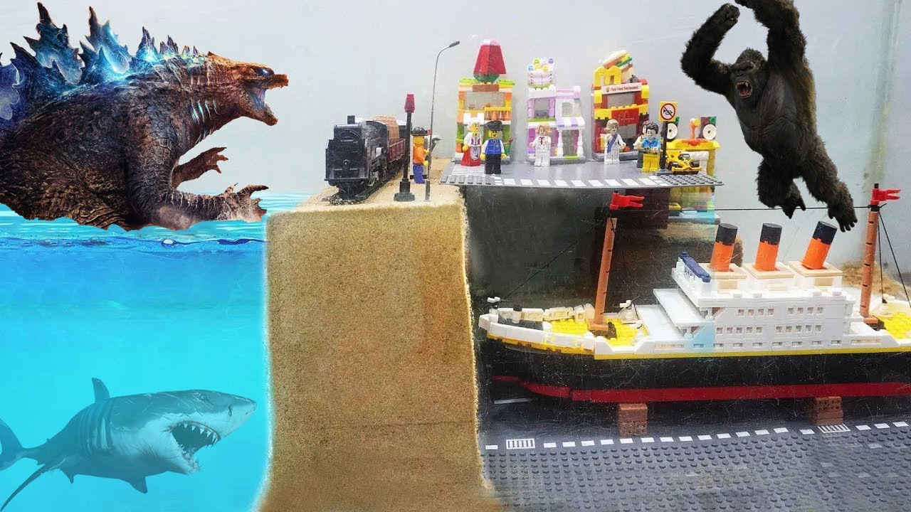 Dam Breach Caused Flood LEGO City While Titanic Sink - Dam Breach ...