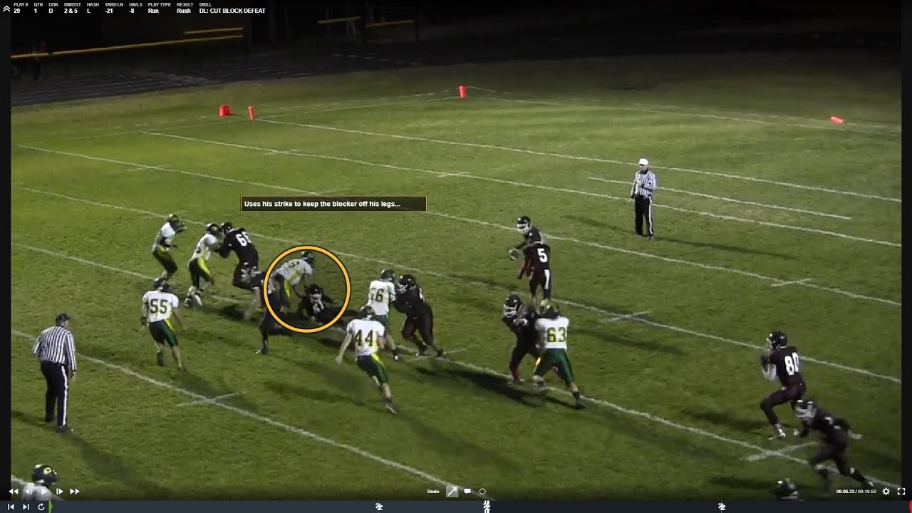 2023.05.26 Defensive Line Defeats Cut Block - YouTube