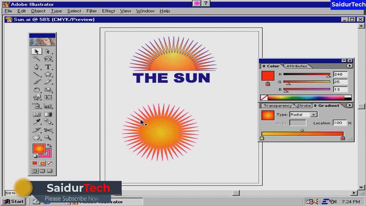 How To Make A Sun In Illustrator Bangla Tutorial YouTube How To Make A Sun In Illustrator Bangla Tutorial YouTube